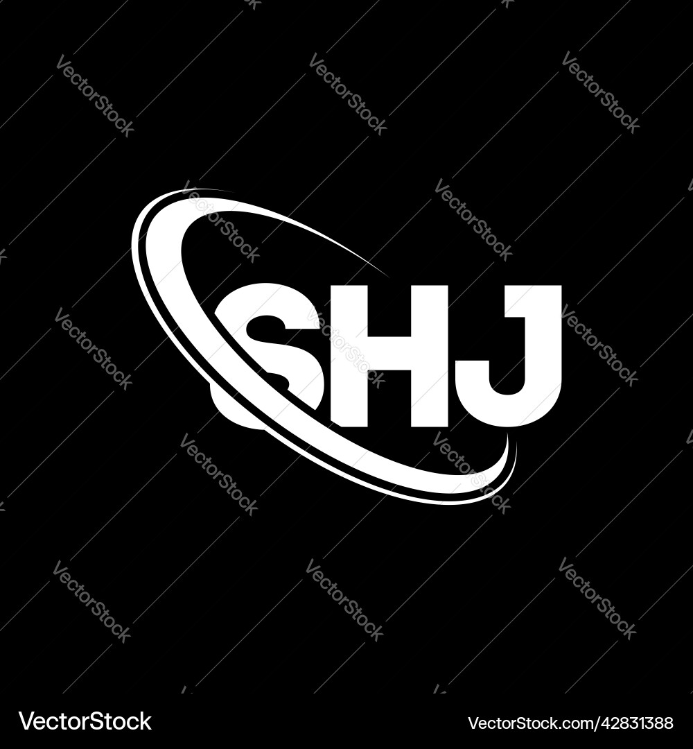 Shj logo letter design Royalty Free Vector Image