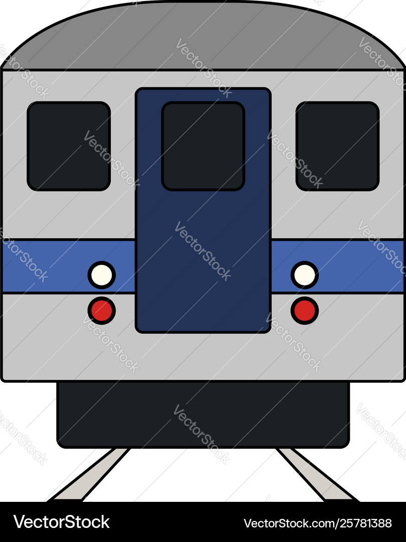 Subway train icon Royalty Free Vector Image - VectorStock