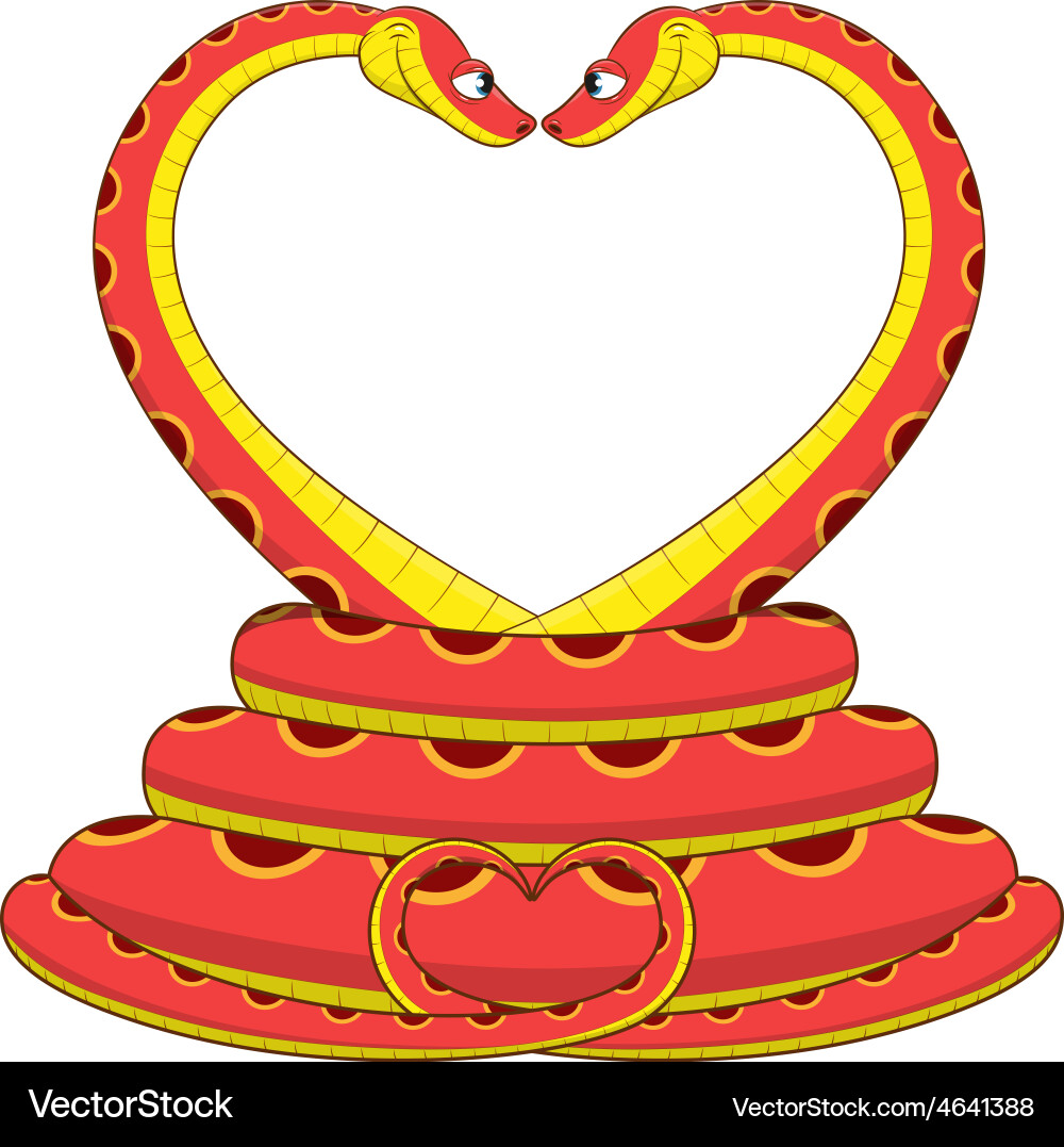 Two snakes Royalty Free Vector Image - VectorStock