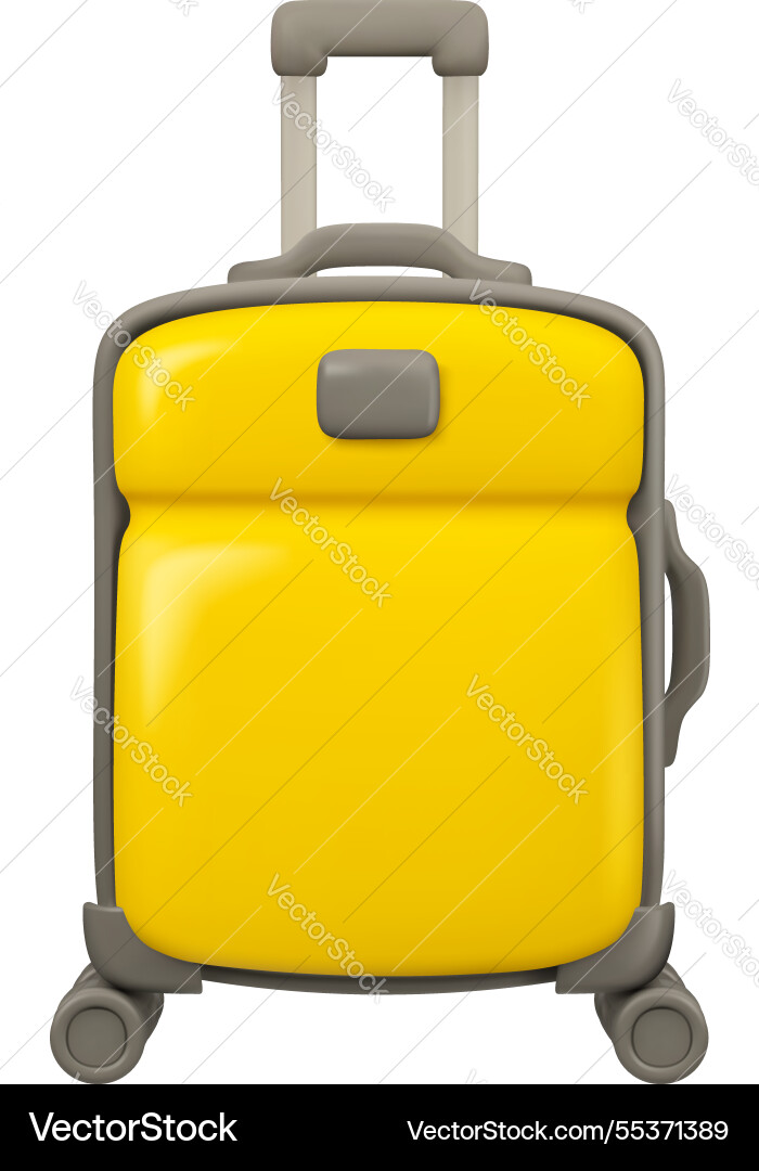 3d suitcase icon Royalty Free Vector Image - VectorStock