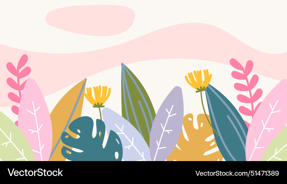 Colorful colourful beautiful spring background Vector Image
