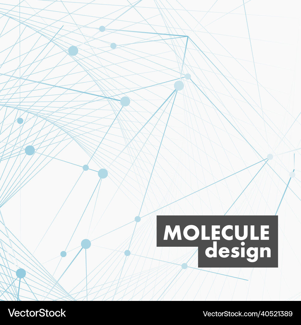 Molecular Connection Network Royalty Free Vector Image