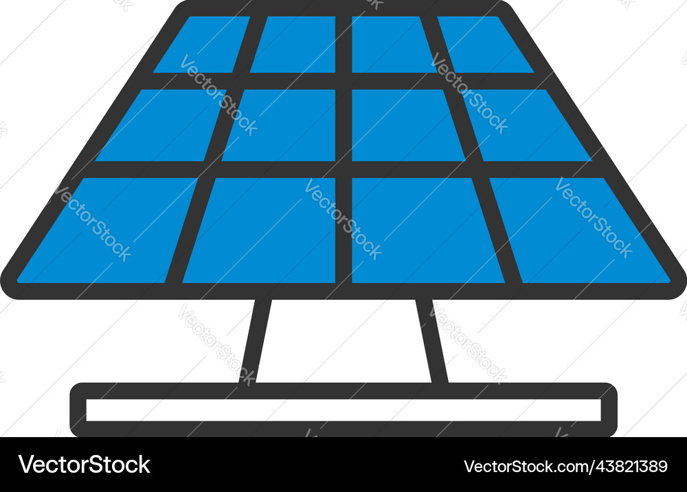 Solar energy panel icon Royalty Free Vector Image