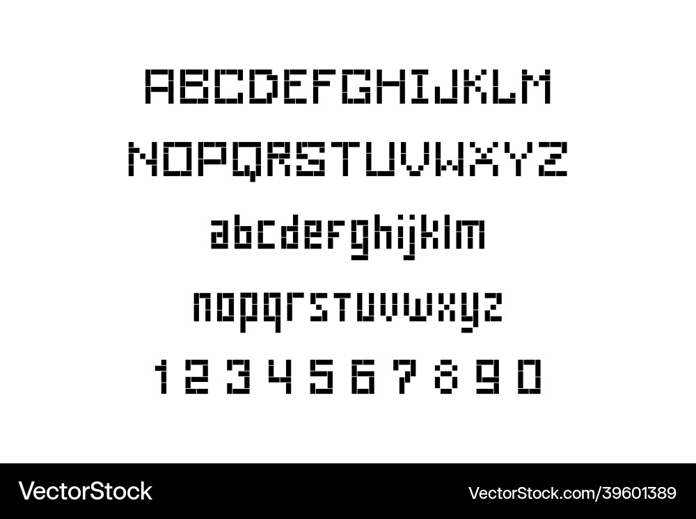 Stencil font Royalty Free Vector Image - VectorStock