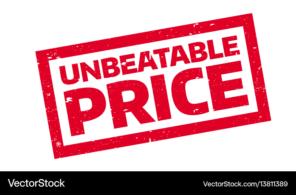 Unbeatable price rubber stamp Royalty Free Vector Image