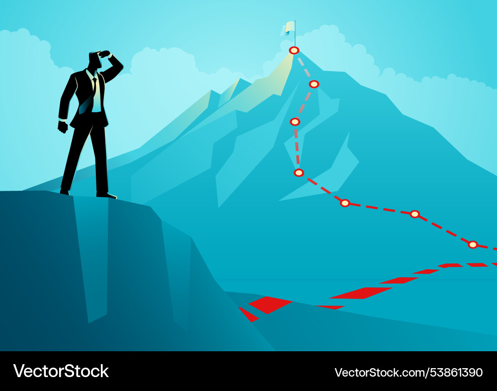 Businessman silhouette pose hand forehead gesture Vector Image