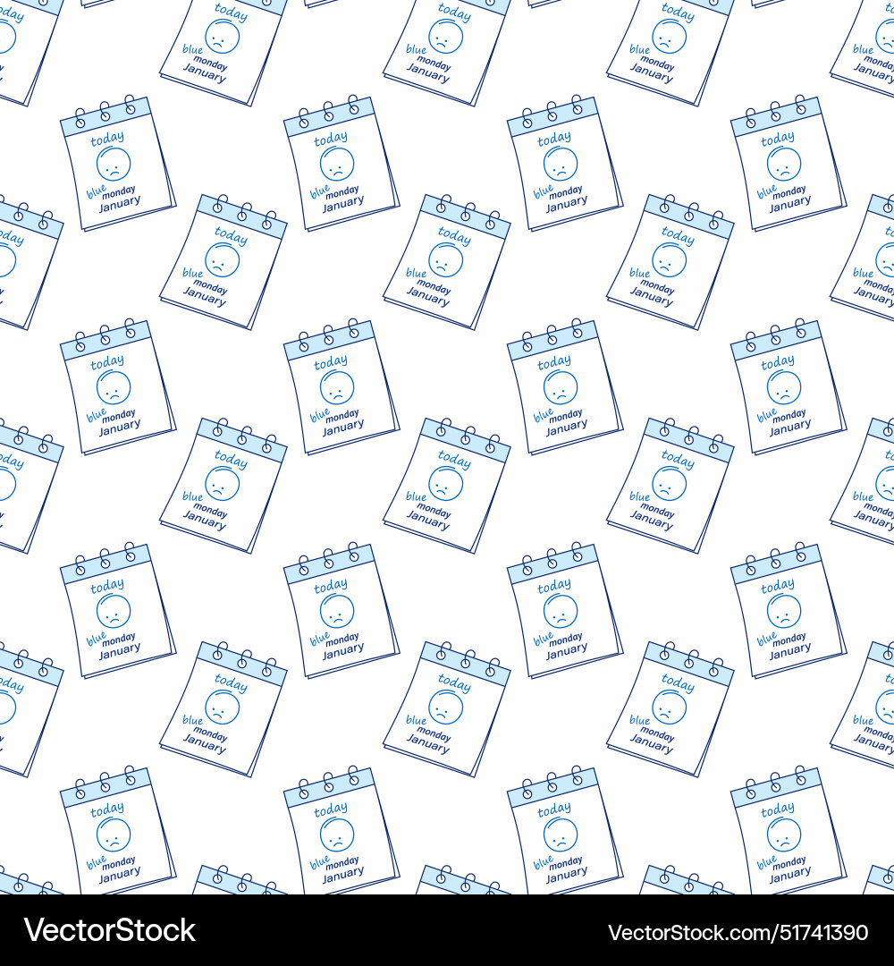Calendar pages with sad faces and inscription Vector Image