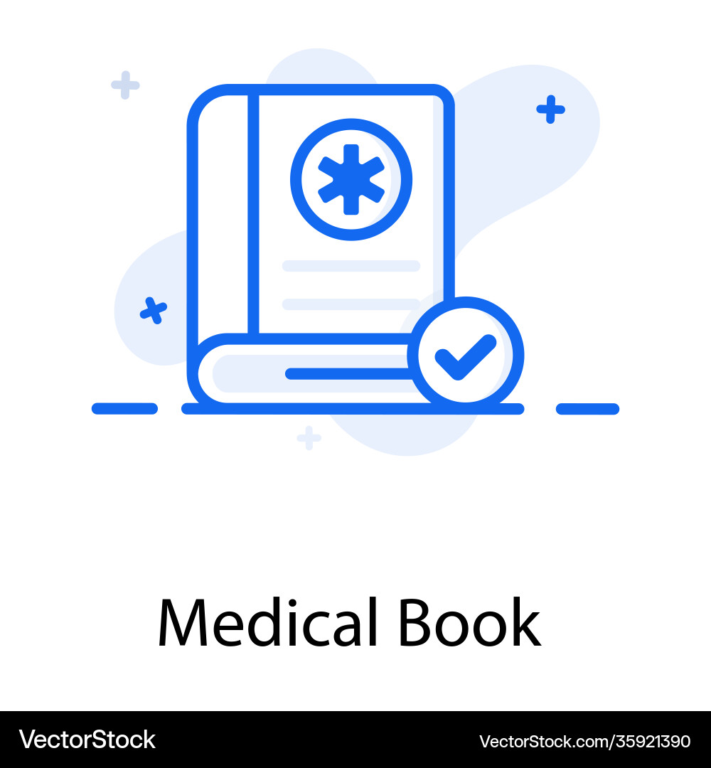 Medical book Royalty Free Vector Image - VectorStock