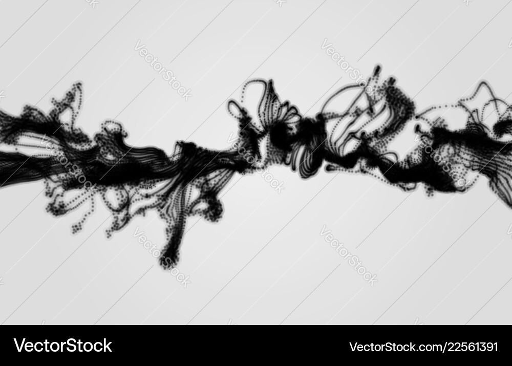 Array with dynamic emitted particles water splash Vector Image