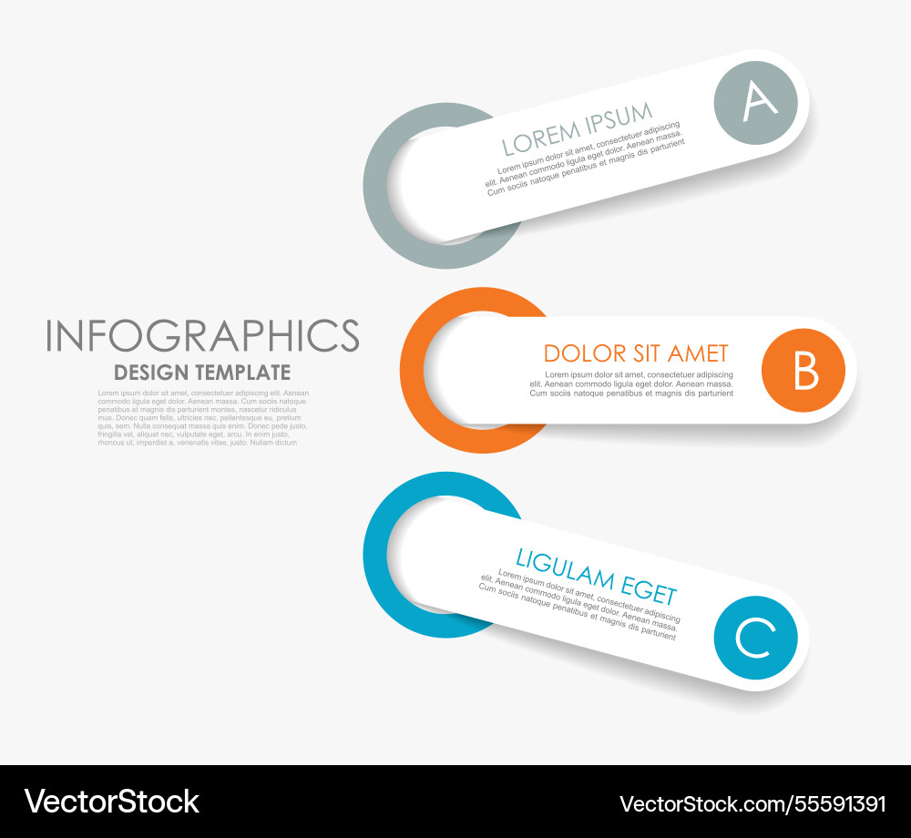 Infographic design template with place Royalty Free Vector