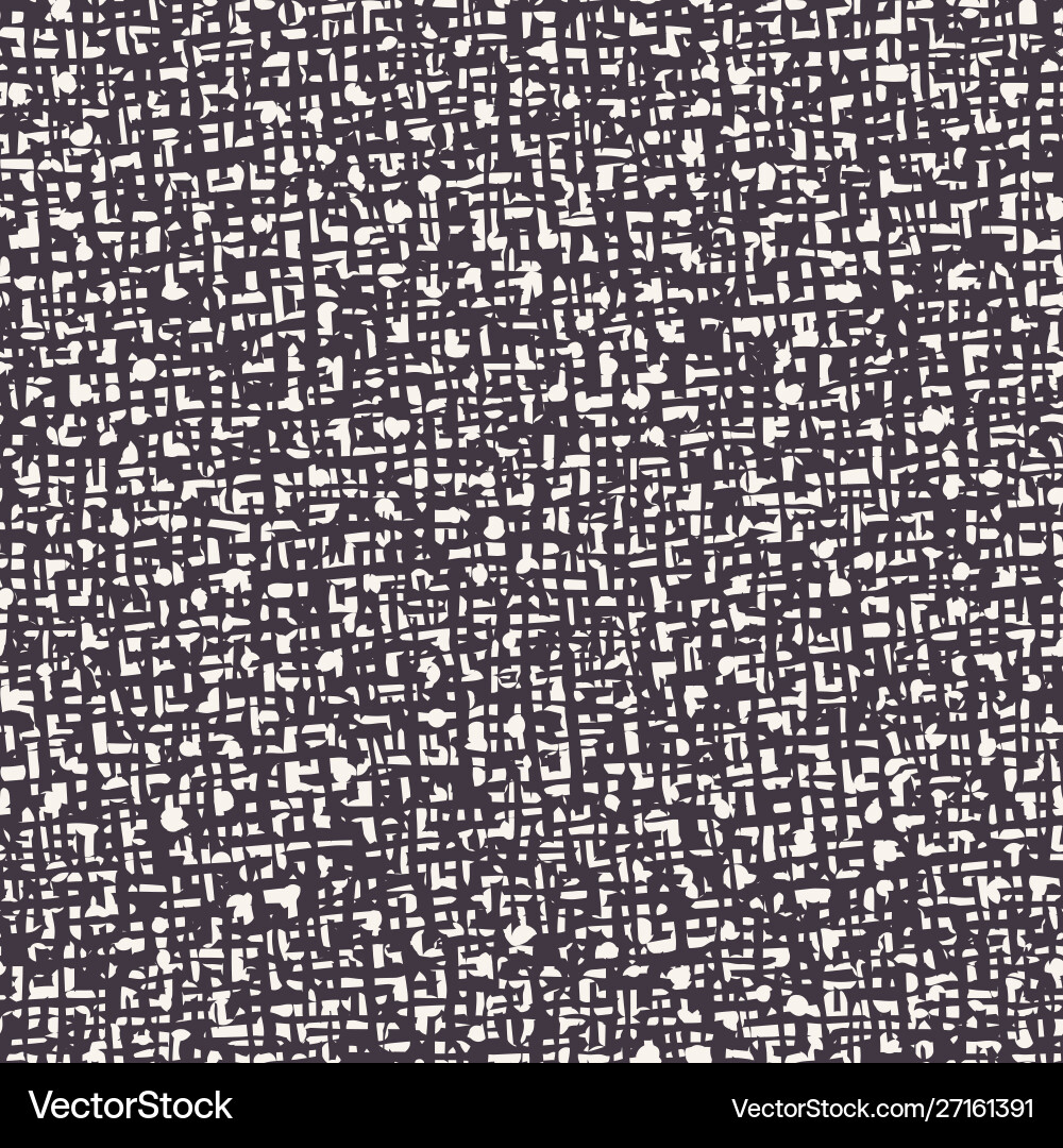 Seamless pattern hand drawn abstract hessian Vector Image