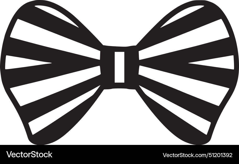 Bow - black and white isolated icon Royalty Free Vector