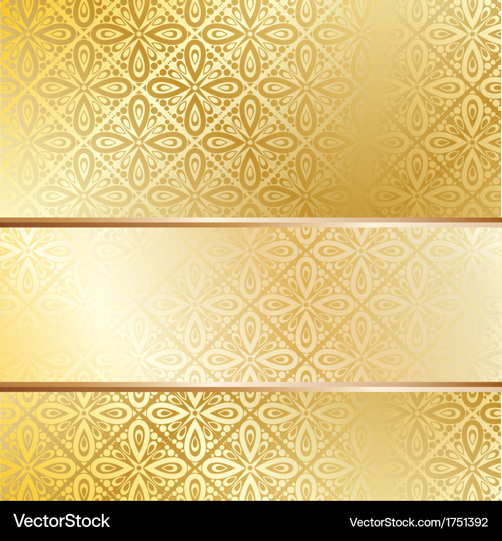 Gold background Royalty Free Vector Image - VectorStock