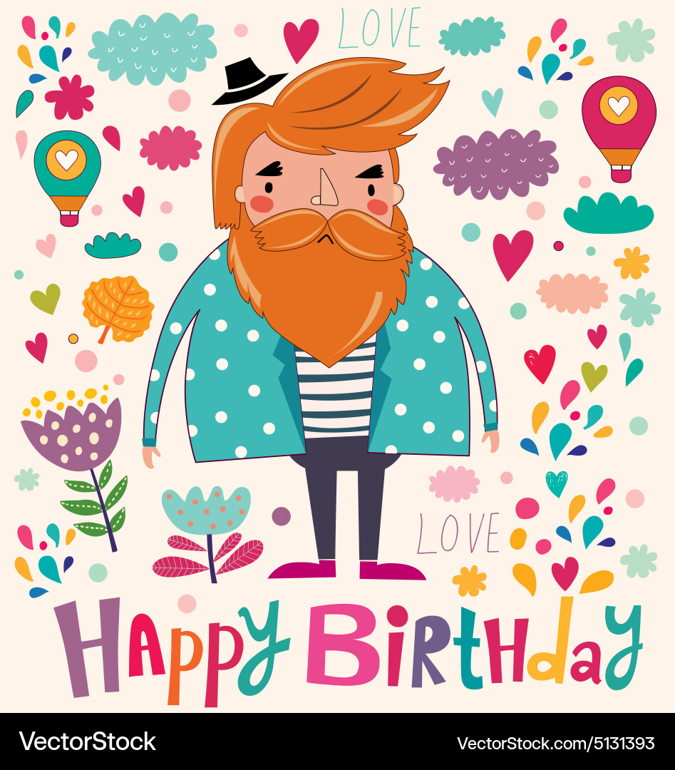 Happy birthday children design Royalty Free Vector Image