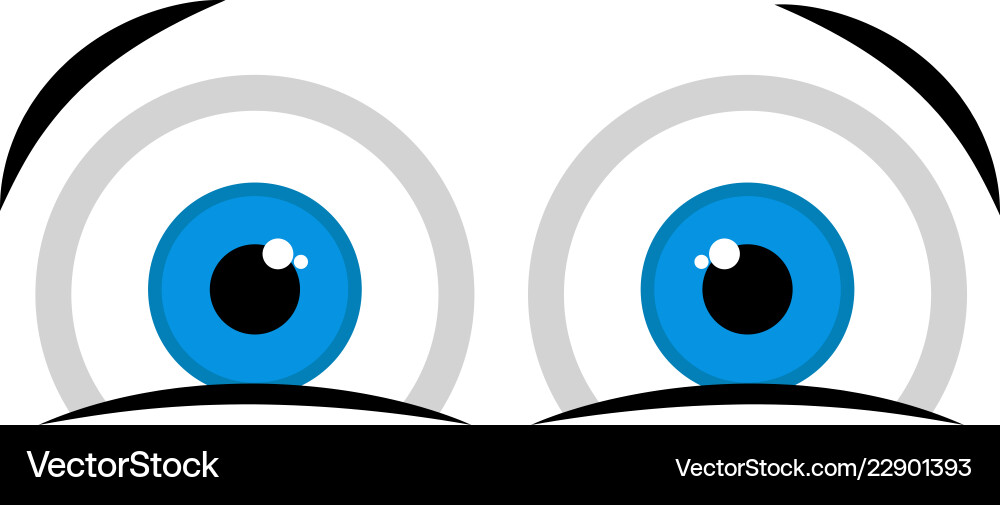 Isolated happy eyes Royalty Free Vector Image - VectorStock