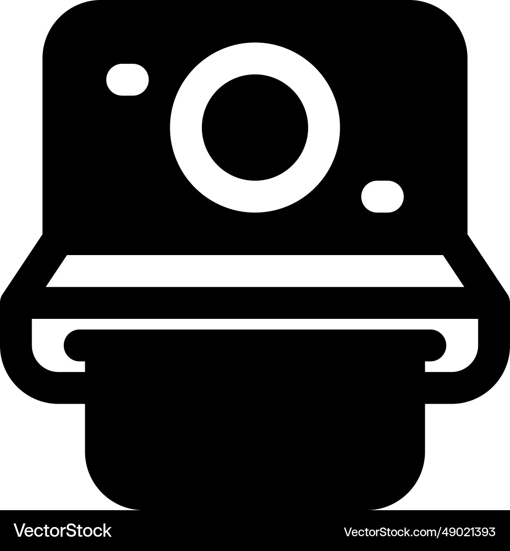 Polaroid camera with self-developing film Vector Image