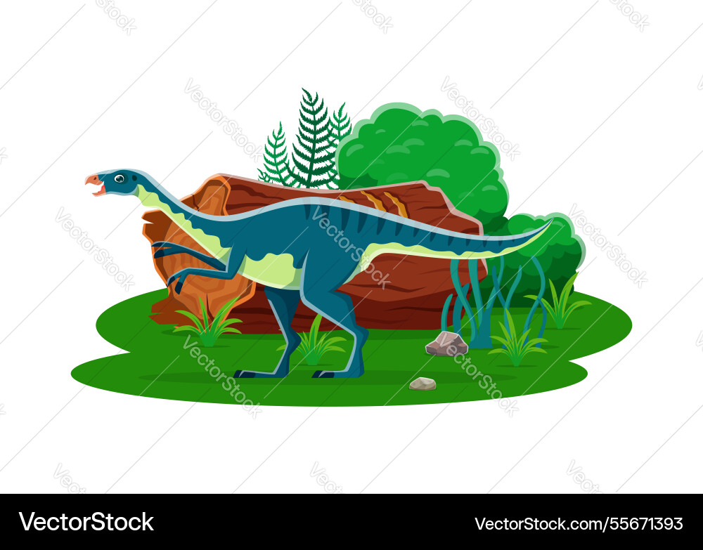 Prehistoric dryosaurus dinosaur character Vector Image