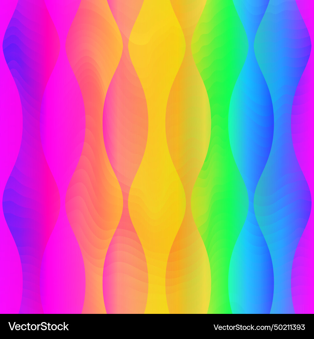Rainbow mosaic seamless pattern Royalty Free Vector Image