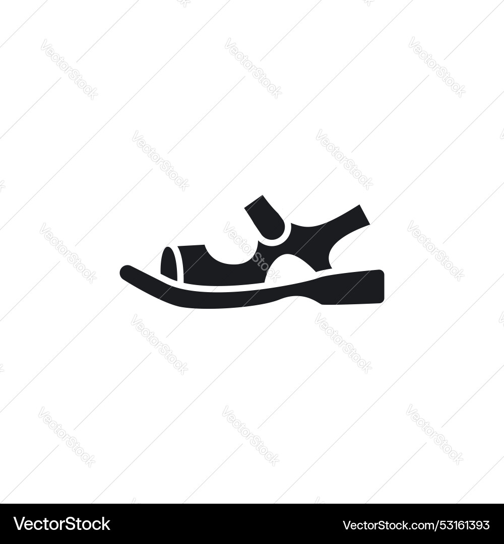 Sandals icon symbol on white background Royalty Free Vector