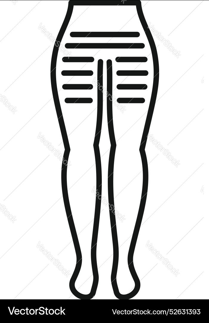 Woman wearing compression tights for recovery Vector Image