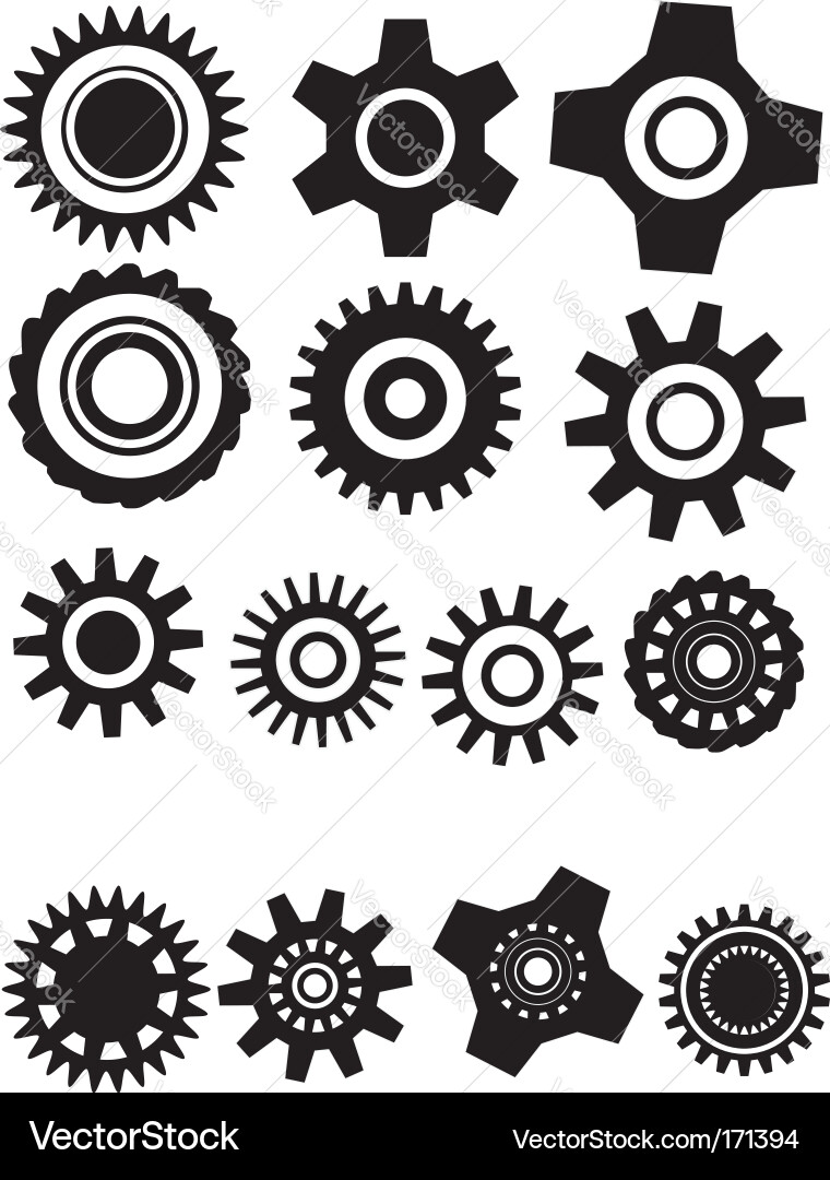 Gear wheel Royalty Free Vector Image - VectorStock
