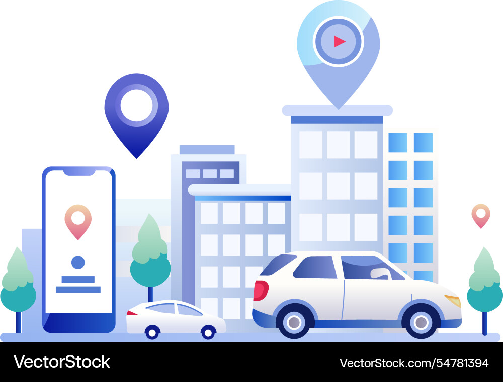 Gps location Royalty Free Vector Image - VectorStock