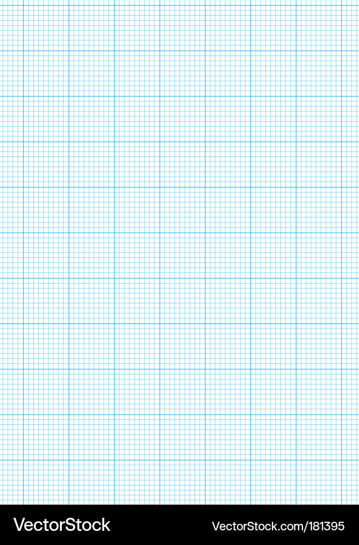 A4 Graph Paper Sheet Royalty Free Vector Image