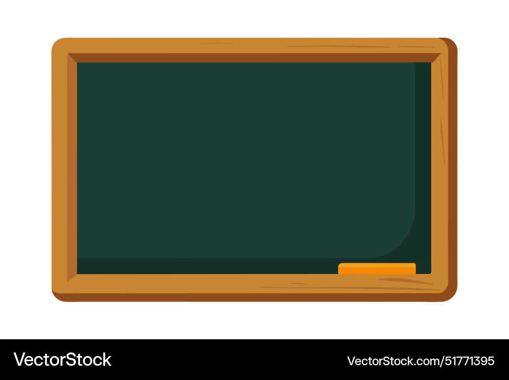 Blackboard isolated flat on white background Vector Image