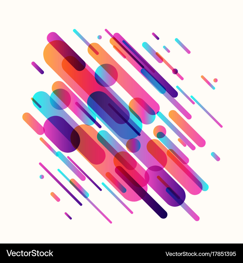 Dynamic composition made Royalty Free Vector Image