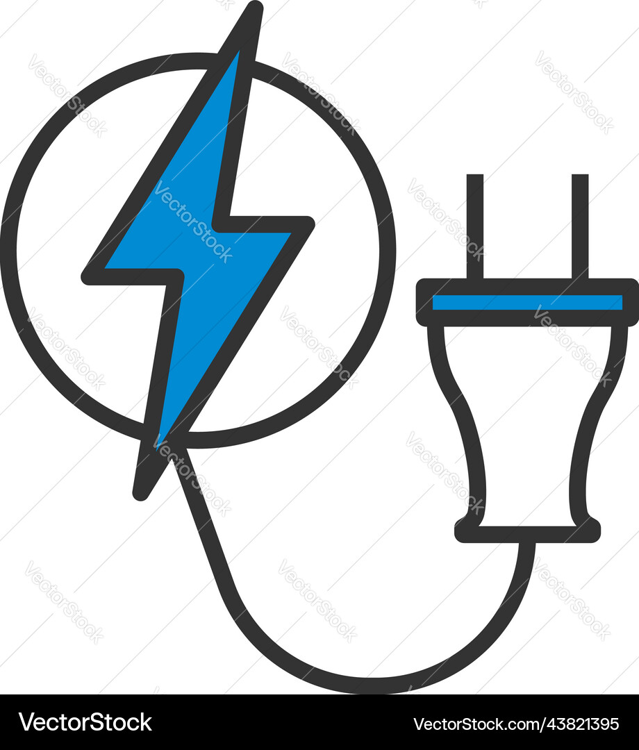 Electric plug icon Royalty Free Vector Image - VectorStock