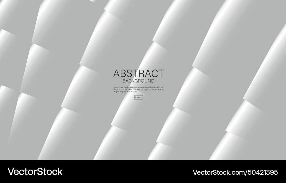 Gray background white polygon design Royalty Free Vector