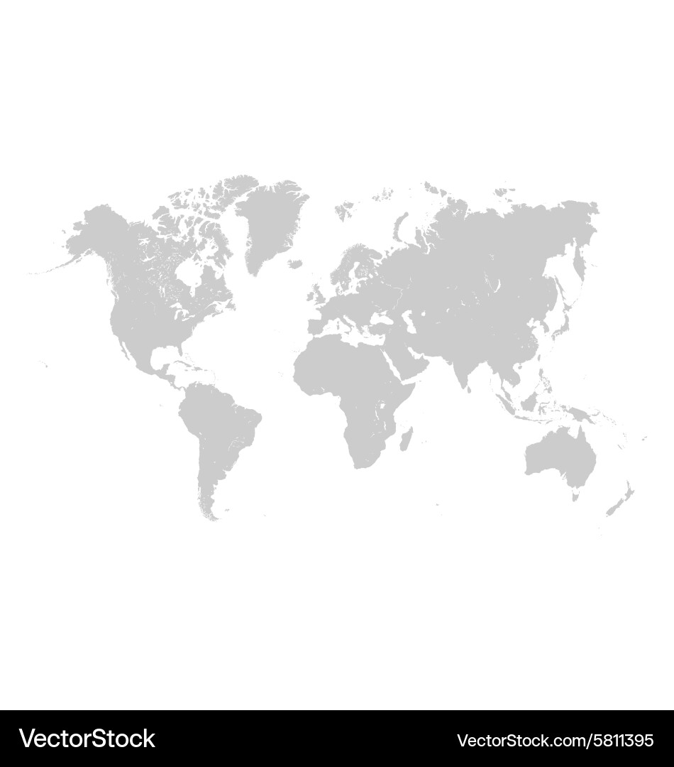 World map Royalty Free Vector Image - VectorStock