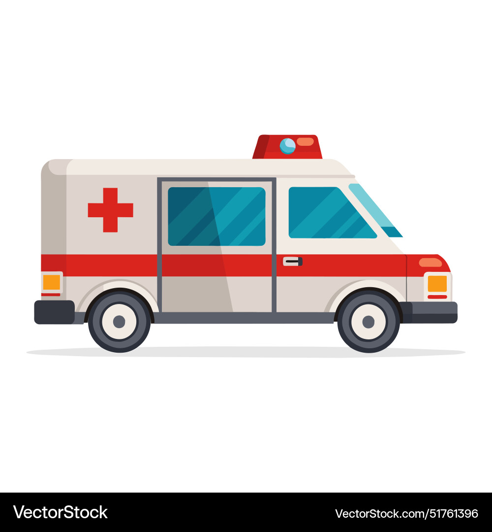 Ambulance vehicle road transport Royalty Free Vector Image