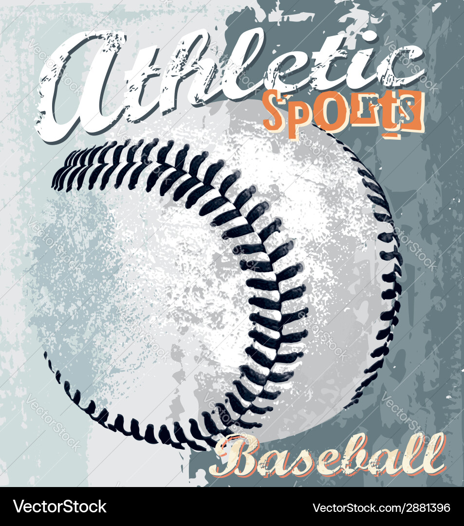 Baseball athletic sport Royalty Free Vector Image