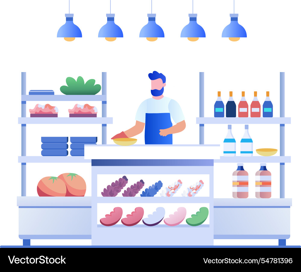 Grocery store Royalty Free Vector Image - VectorStock