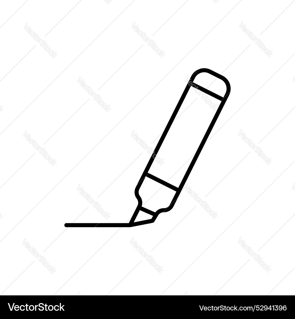 Highlighter icon set highlight pen or marker Vector Image