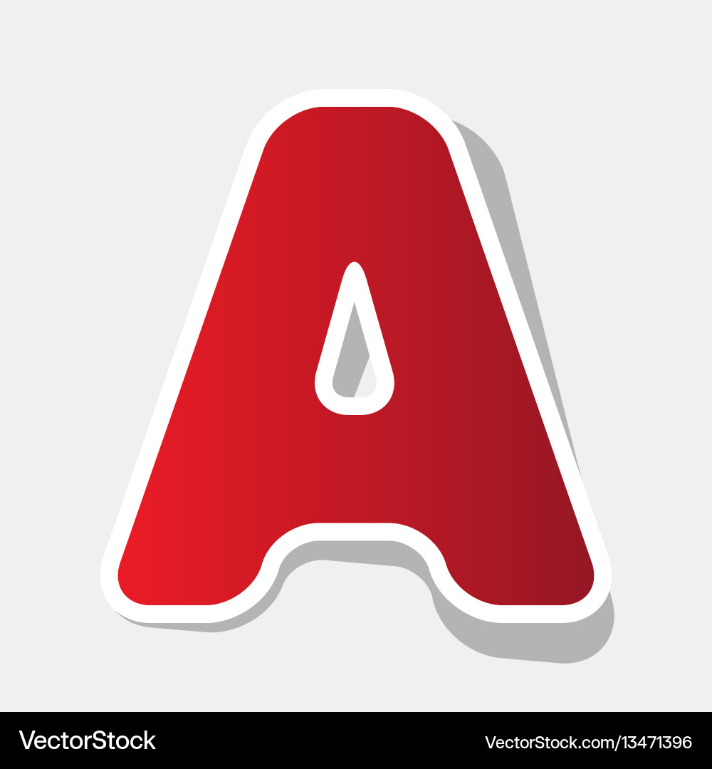 Letter a sign design template element new Vector Image