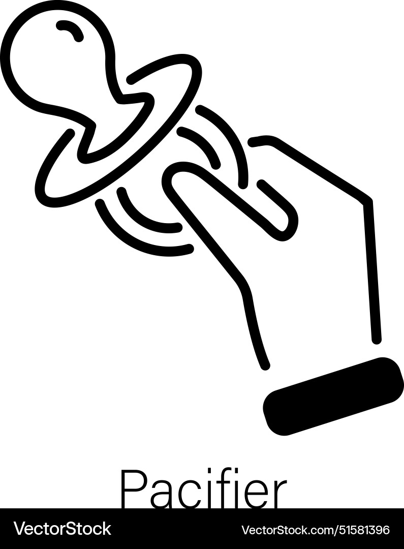 Pacifier Royalty Free Vector Image - VectorStock