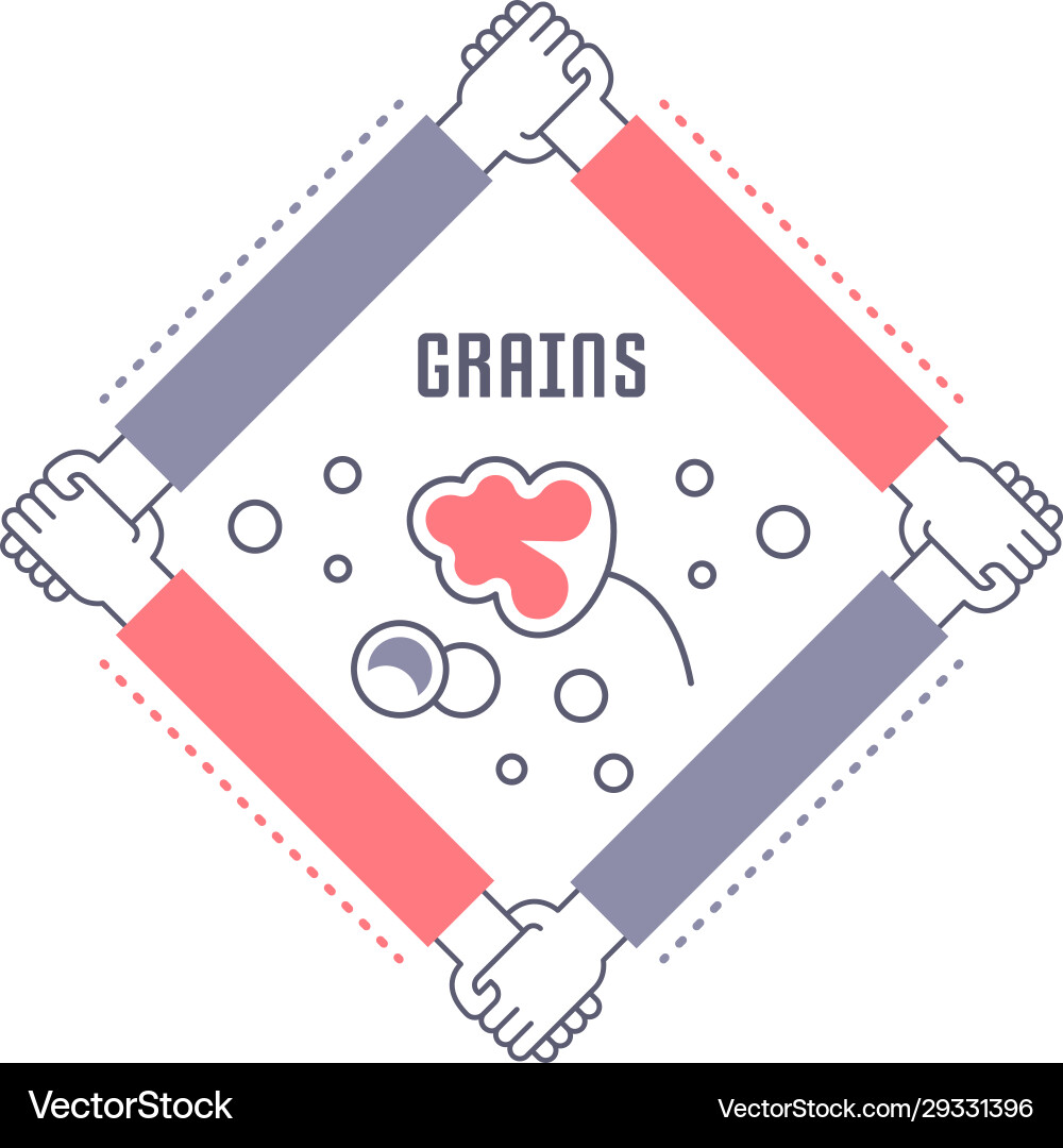 Website banner and landing page grains Royalty Free Vector