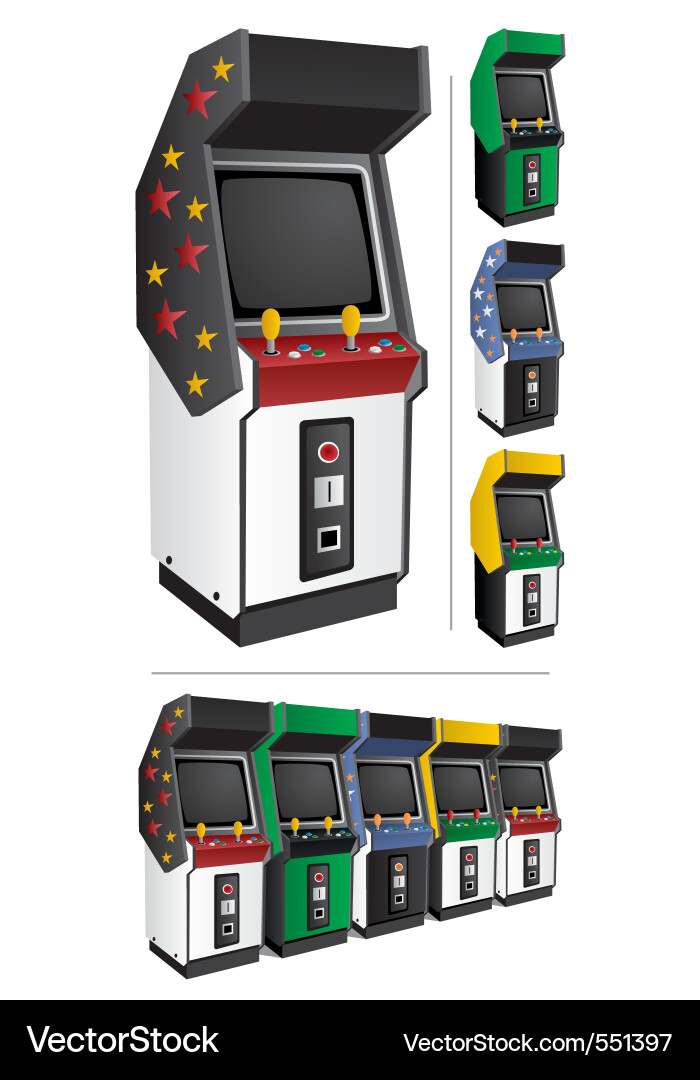 Classic Arcade Games Royalty Free Vector Image