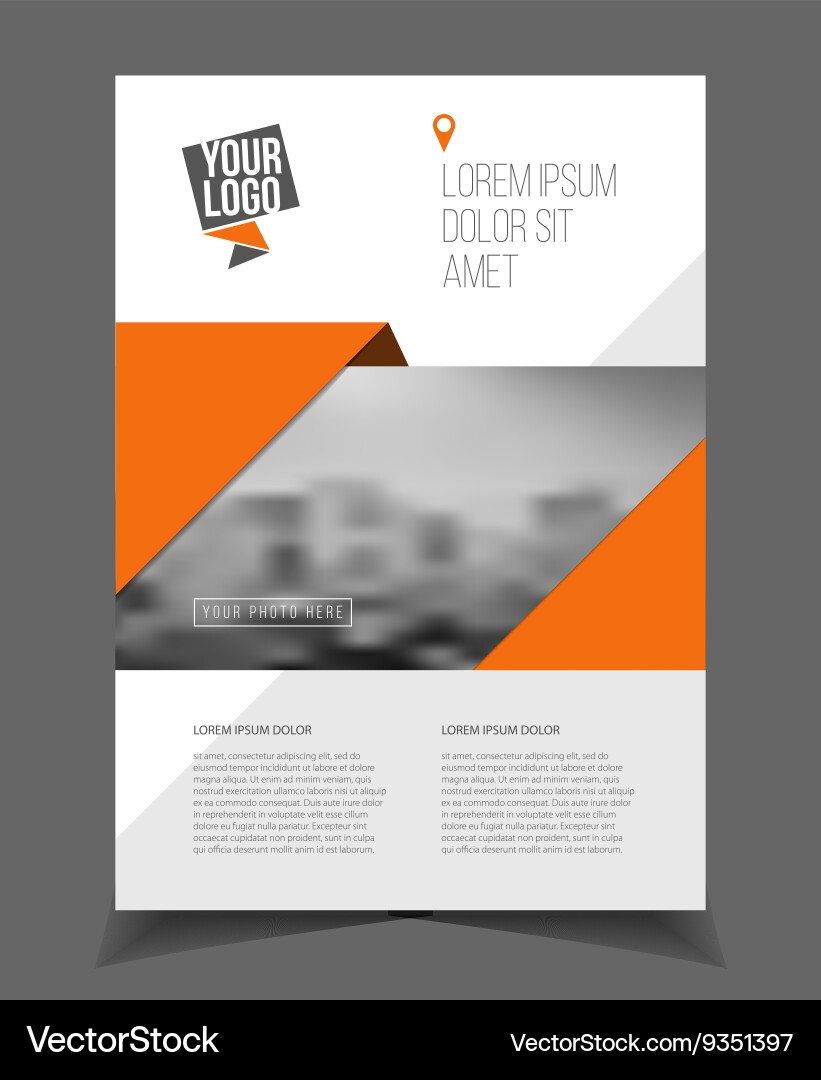 Corporate business document template Royalty Free Vector