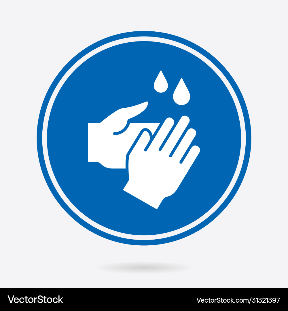 Hand washing - icon isolated Royalty Free Vector Image