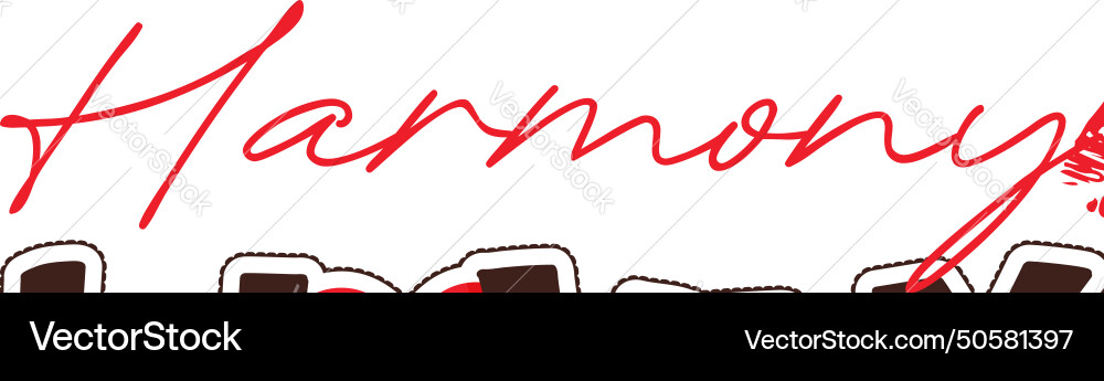 Harmony i love you Royalty Free Vector Image - VectorStock