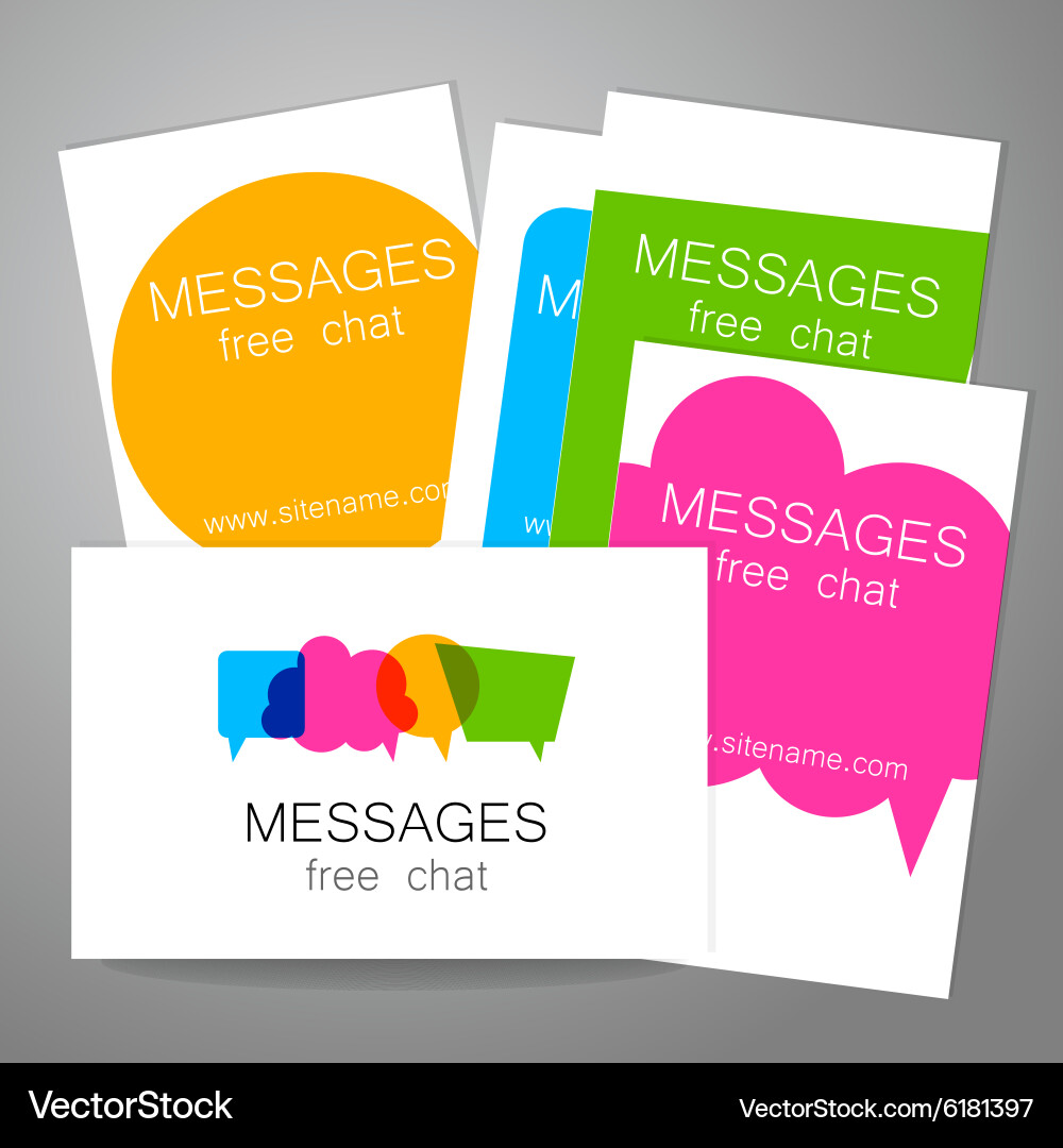 Messages logo Royalty Free Vector Image - VectorStock