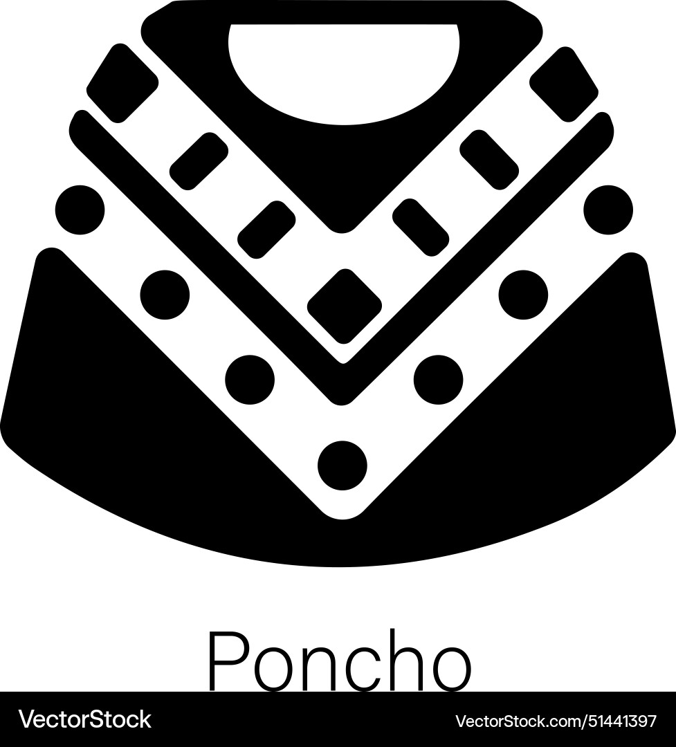 Poncho Royalty Free Vector Image Vectorstock