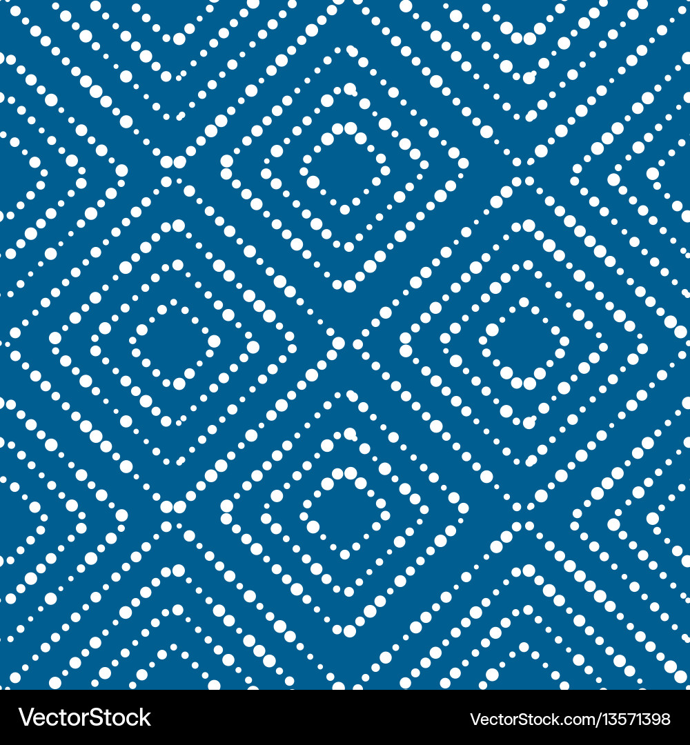 Asian Batik Dots Pattern Royalty Free Vector Image