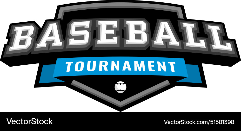 Baseball logo emblem Royalty Free Vector Image