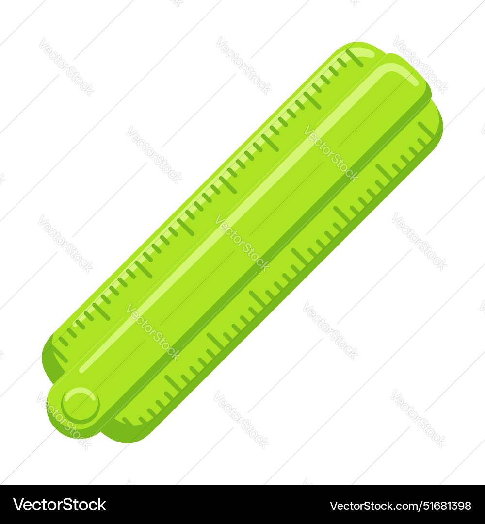 Cute school ruler straight for geometry Royalty Free Vector
