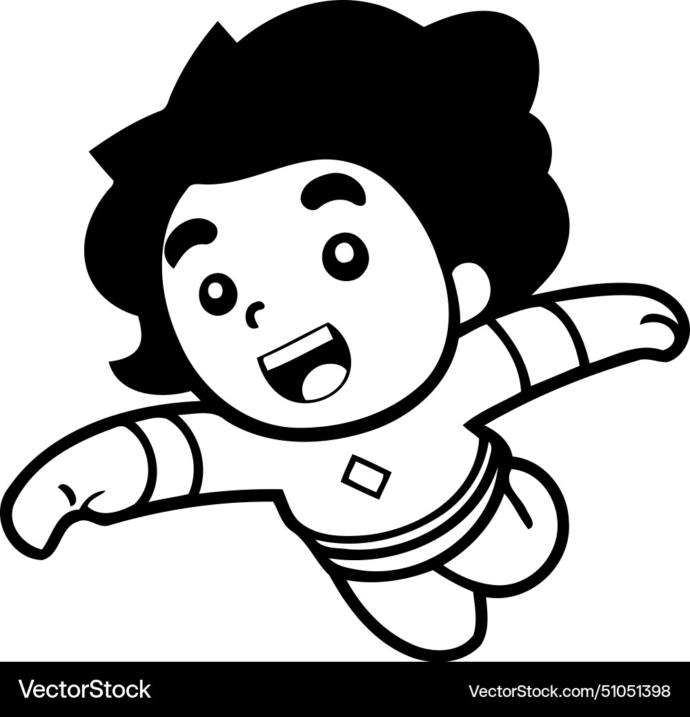 Cute superhero cartoon character design Royalty Free Vector