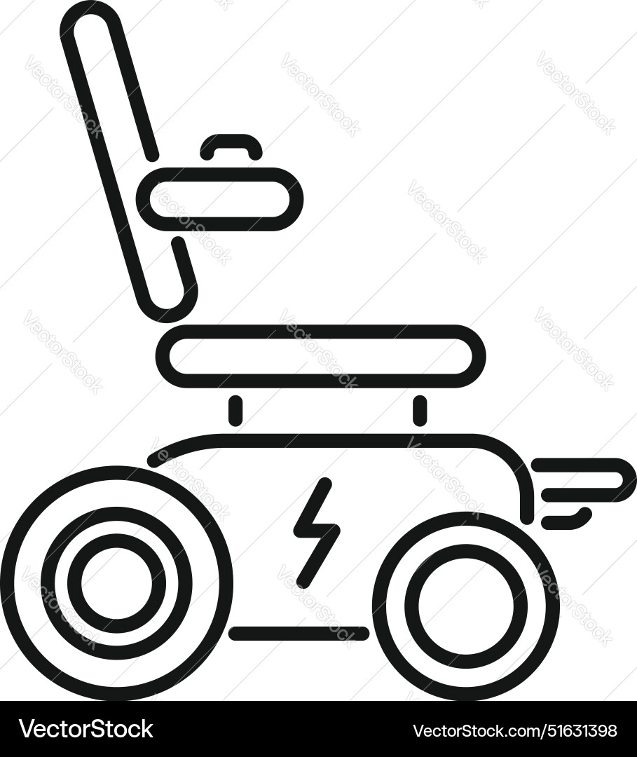 Electric wheelchair providing mobility and Vector Image